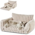 Cat Bed Fluffy Plush Multifunctional Double-Layer Machine Washable Soft ...