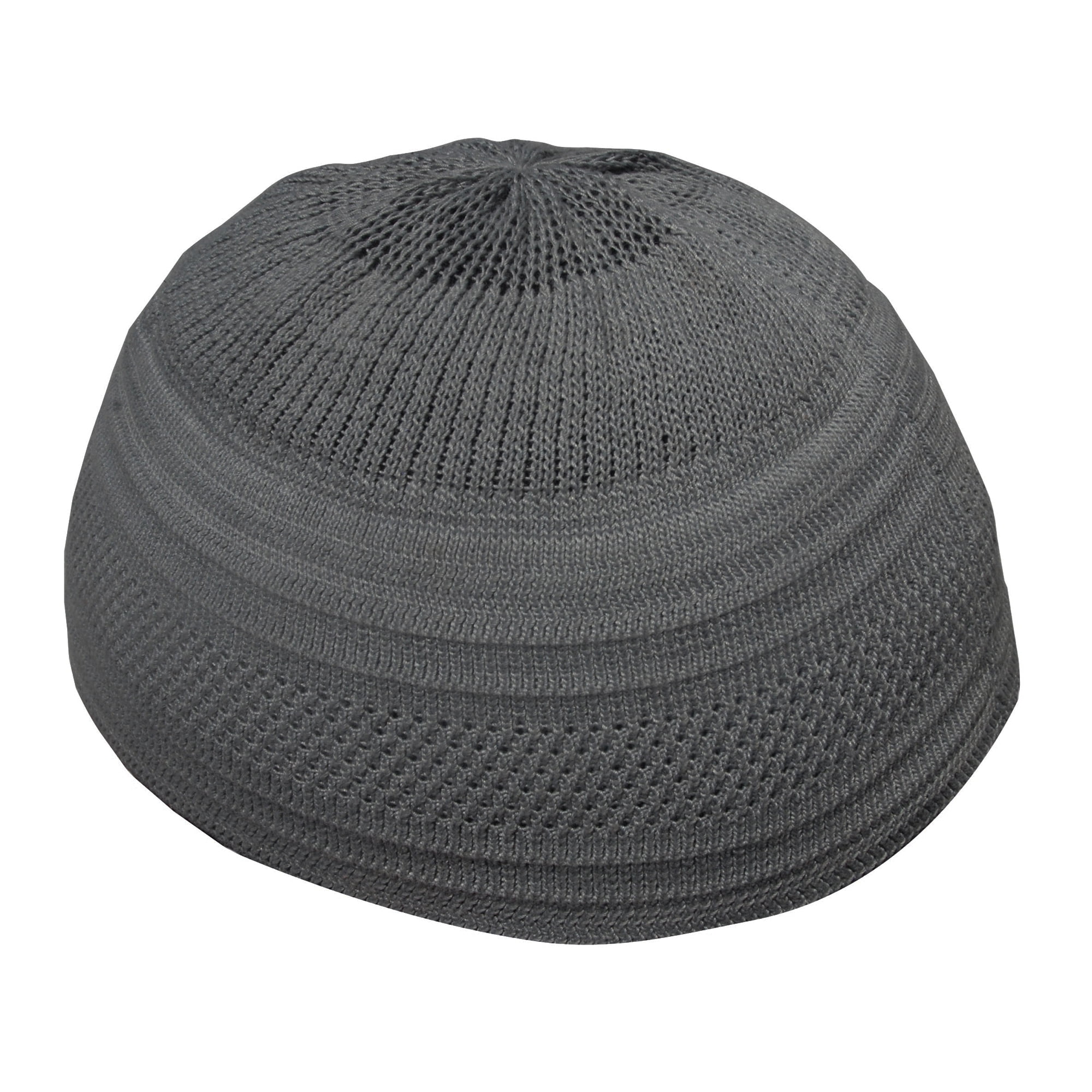 TheKufi® Dark Grey Muslim Prayer Cap Cotton Stretch-knit Fabric Kufi ...
