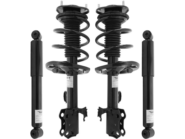Front and Rear Suspension Strut Coil Spring and Shock Absorber Assembly ...