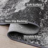 KUETH Modern Abstract Area Rugs 3x5 for Living Room Bedroom Stain ...