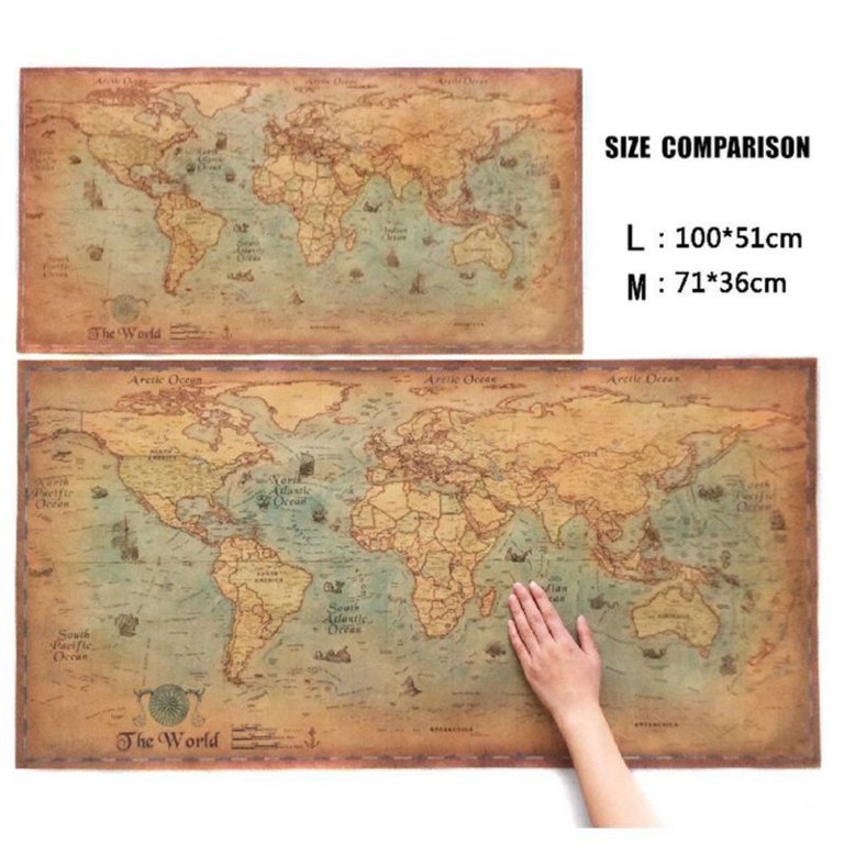 Vintage Style World Maps