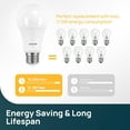 SRWEHG-A19 LED Light Bulb, 75W Equivalent, 11.5W 2700K Soft White, 1100 ...