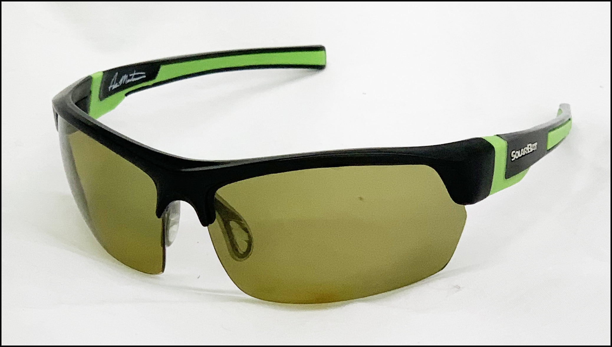 Solar Bat Eye Protection The Natural 1 Lime Green with Polarized Lenses ...