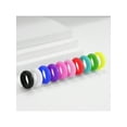 10 Pack Silicone Rings For Women, 8mm Wide Hypoallergenic Rubber Bands ...