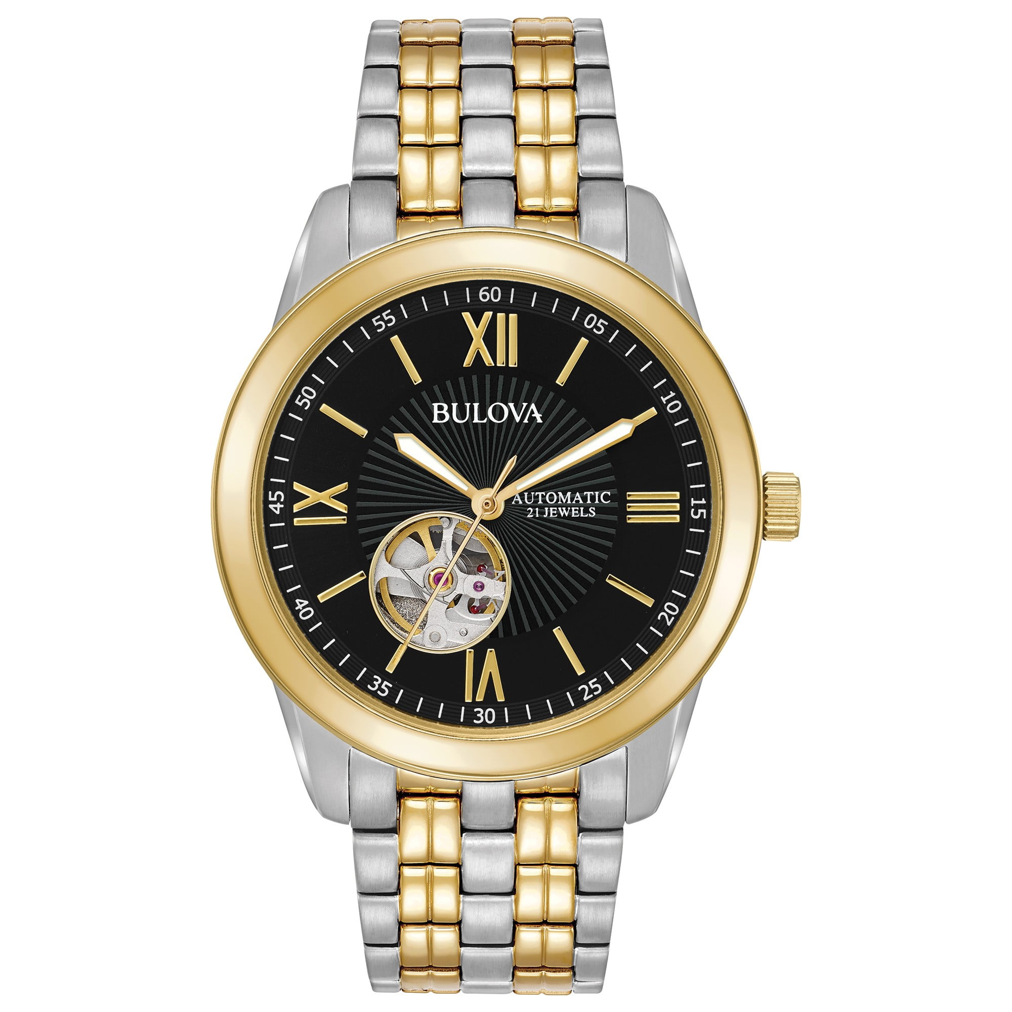 Bulova Men's Two Tone Stainless Steel Automatic Watch - Walmart.com