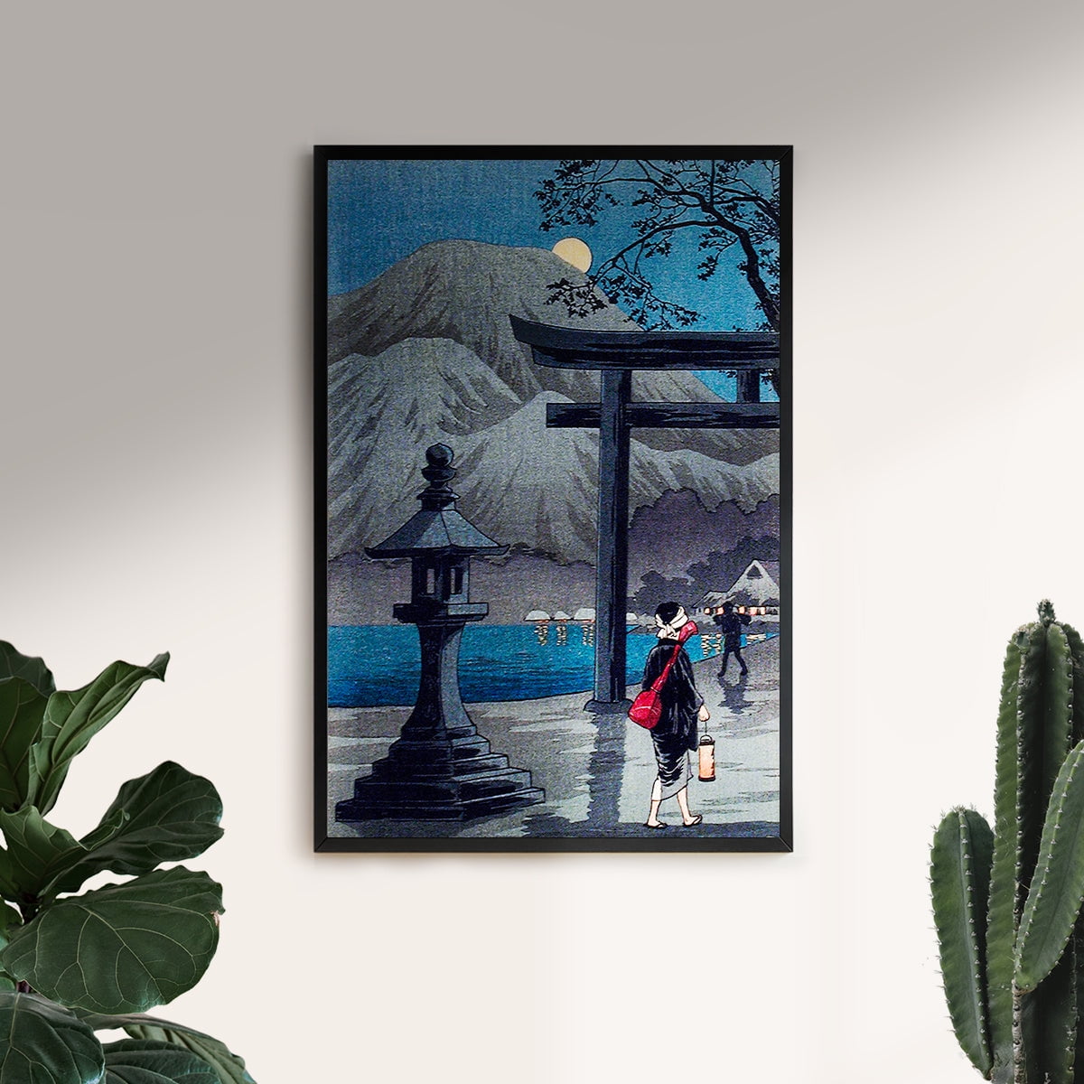 Hakone Lake in Moonlight - ca.1925–1926 | Hiroaki Takahashi | Premium ...