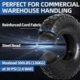 2-Pack 4.10/3.50-4 Replacement Tire and Tube Set, 10-Inch Wheels with ...