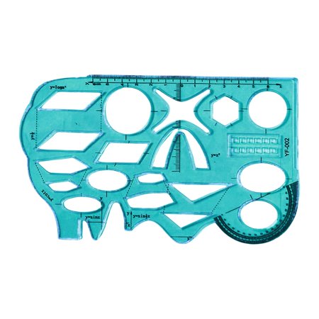 Multifunctional Geometric Ruler Drawing Template Mathematics Stencils ...