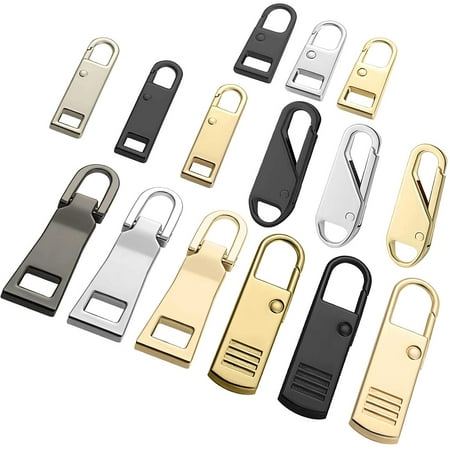 15 Pieces Zipper Pull Replacement Tab Luggage Zipper Pull Extension ...