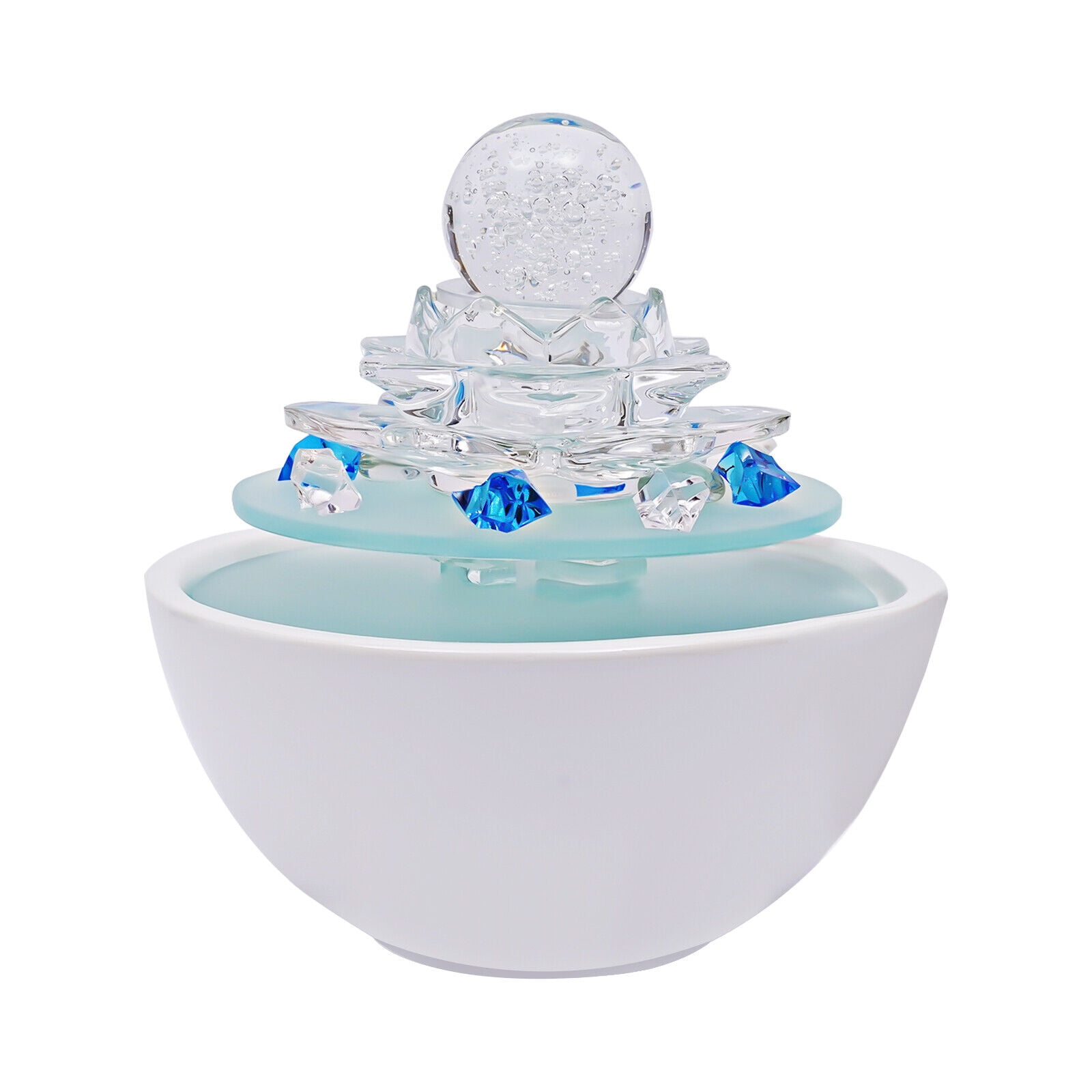 Table Ornament Fountain Indoor Table Top Waterfall Water Feature LED ...