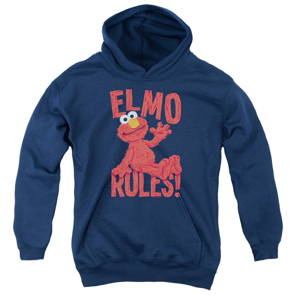 Sesame Street - Elmo Rules - Youth Hooded Sweatshirt - X-Large ...