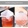 12 Pcs Silicone Stretch Lids Reusable Flexible Bowl Covers, for Keeping ...