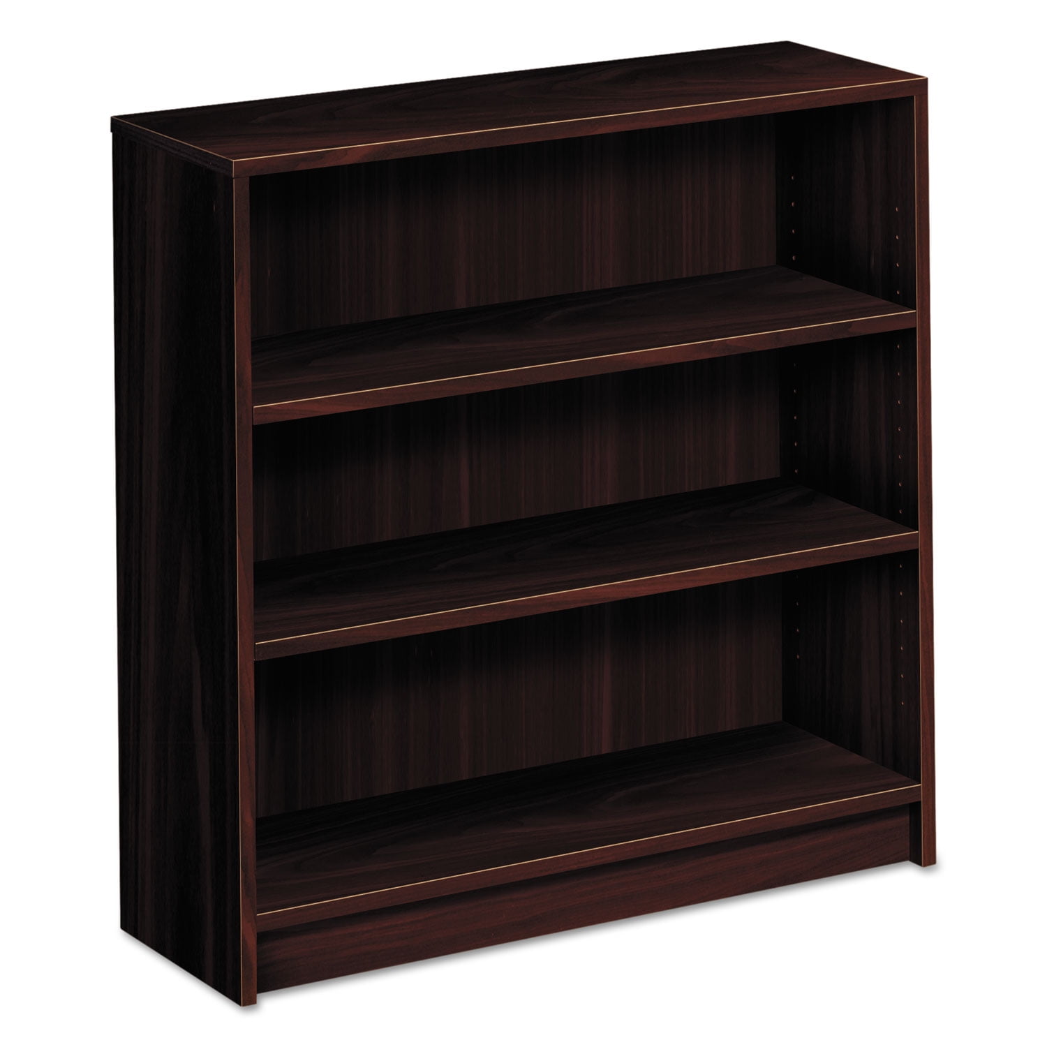 HON 1870 Series Bookcase Three Shelf 36w x 11 1/2d x 36 1/8h Mahogany ...