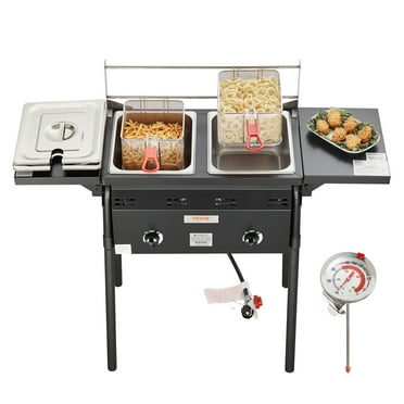 Portable Commercial Propane Deep Fryer, Indoor/Outdoor Use, 12L Gas ...