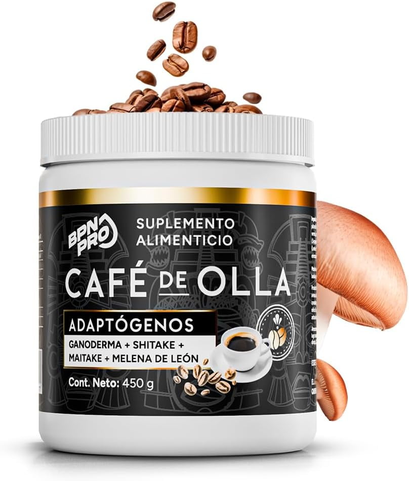 Café Soluble de Olla con Hongos Adaptógenos | Sabor Tradicional con Beneficios Funcionales ...
