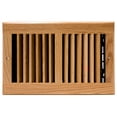 Decor Grates 6" x 10" Oak Wood Natural Finish Wall/Ceiling Register ...