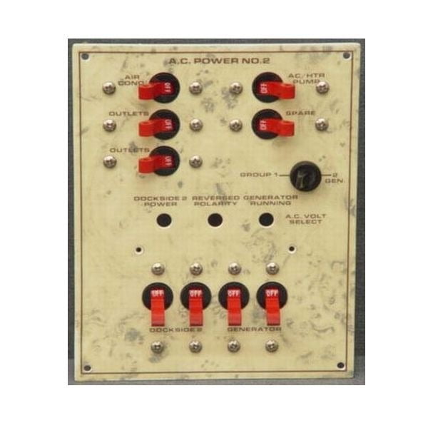 Cruisers Yachts Boat Generator Breaker Panel w/ Carling Switches ...