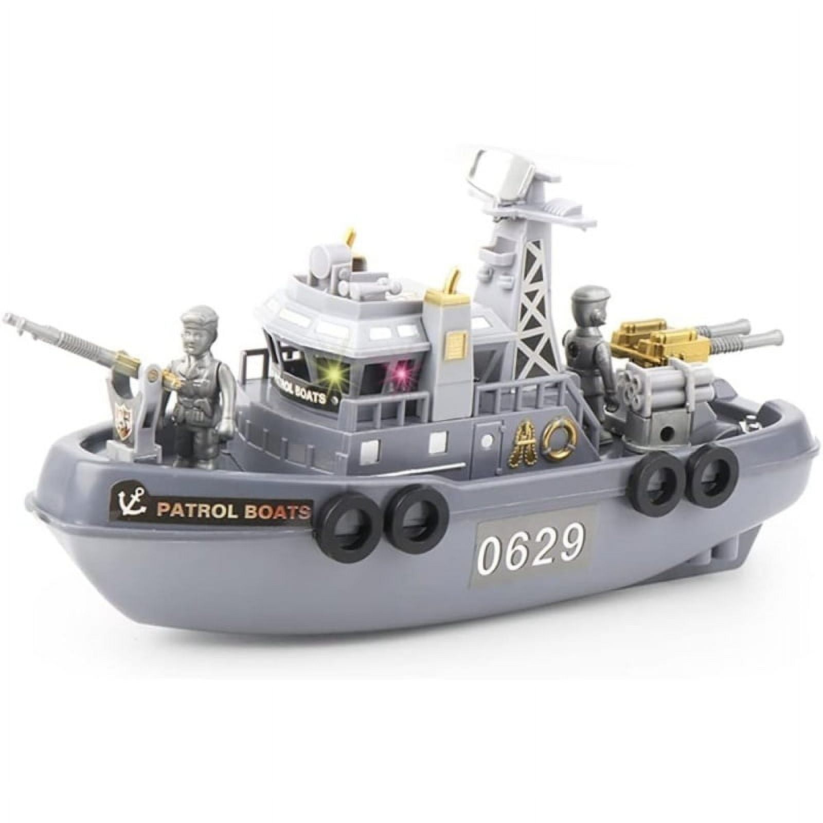 Patrol Boat Toy, Electric Ship Model Toy Coast Guard Vessel Military ...