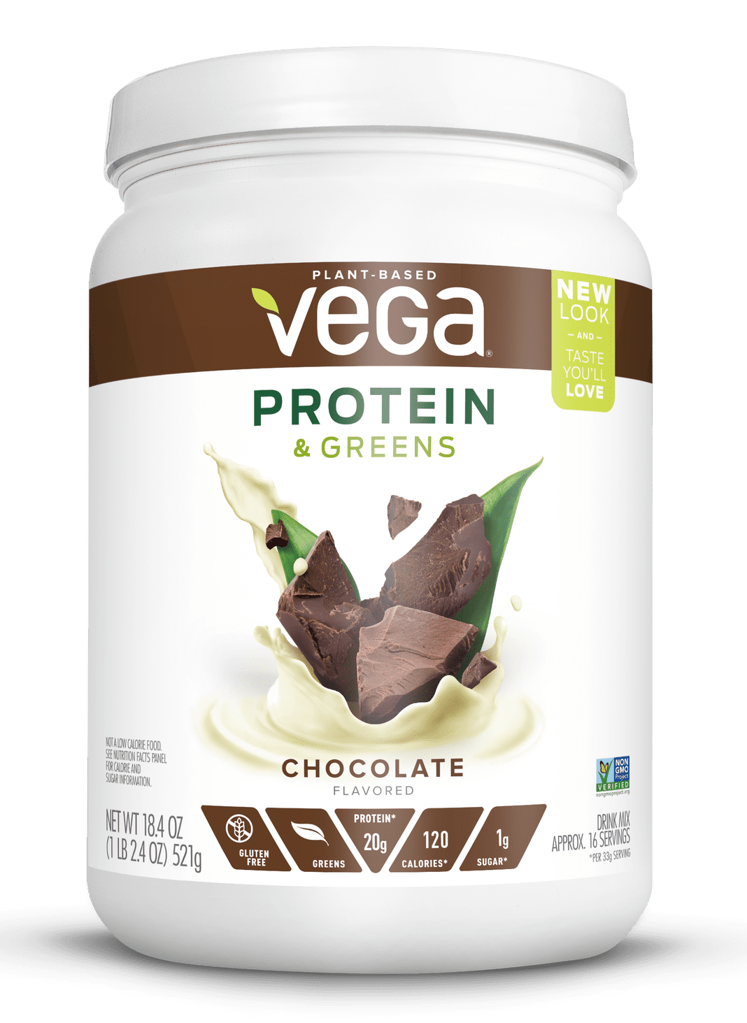 Vega Plant Protein Greens Powder Chocolate 20g Protein 1 2lb 18