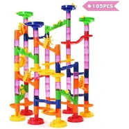 Hape Quadrilla Wooden Kids Play Set, Stack Track Bucket Marble Run ...