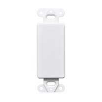 10pcs 1 Gang Decorator Blank Wall Plate Insert White - Walmart.com