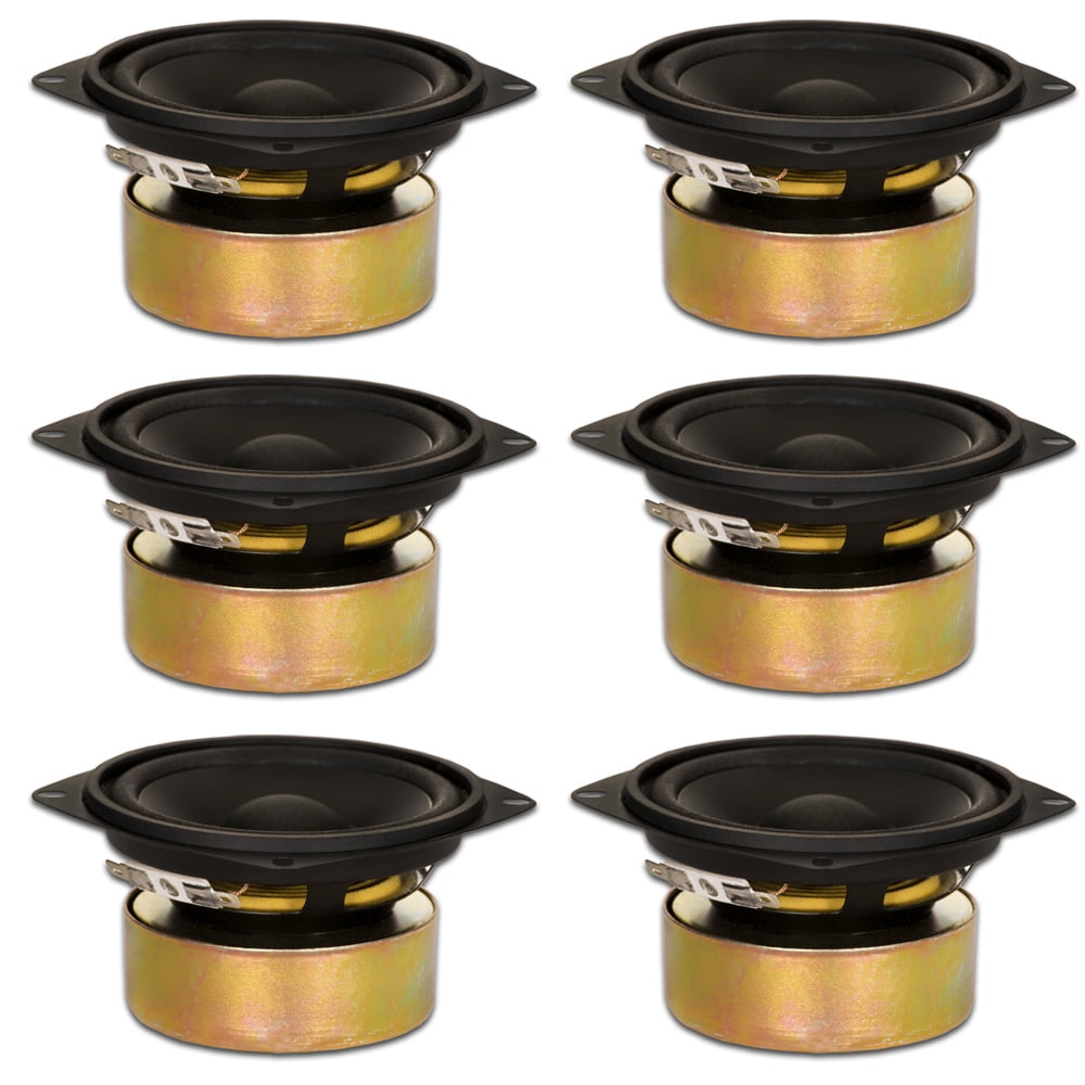 6 Goldwood Sound GW-204/8S Shielded 4" Woofers 70 Watt each 8ohm ...