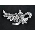 3Ct Round Lab Created Diamond Women's Wedding Brooch Pin 14K White Gold ...