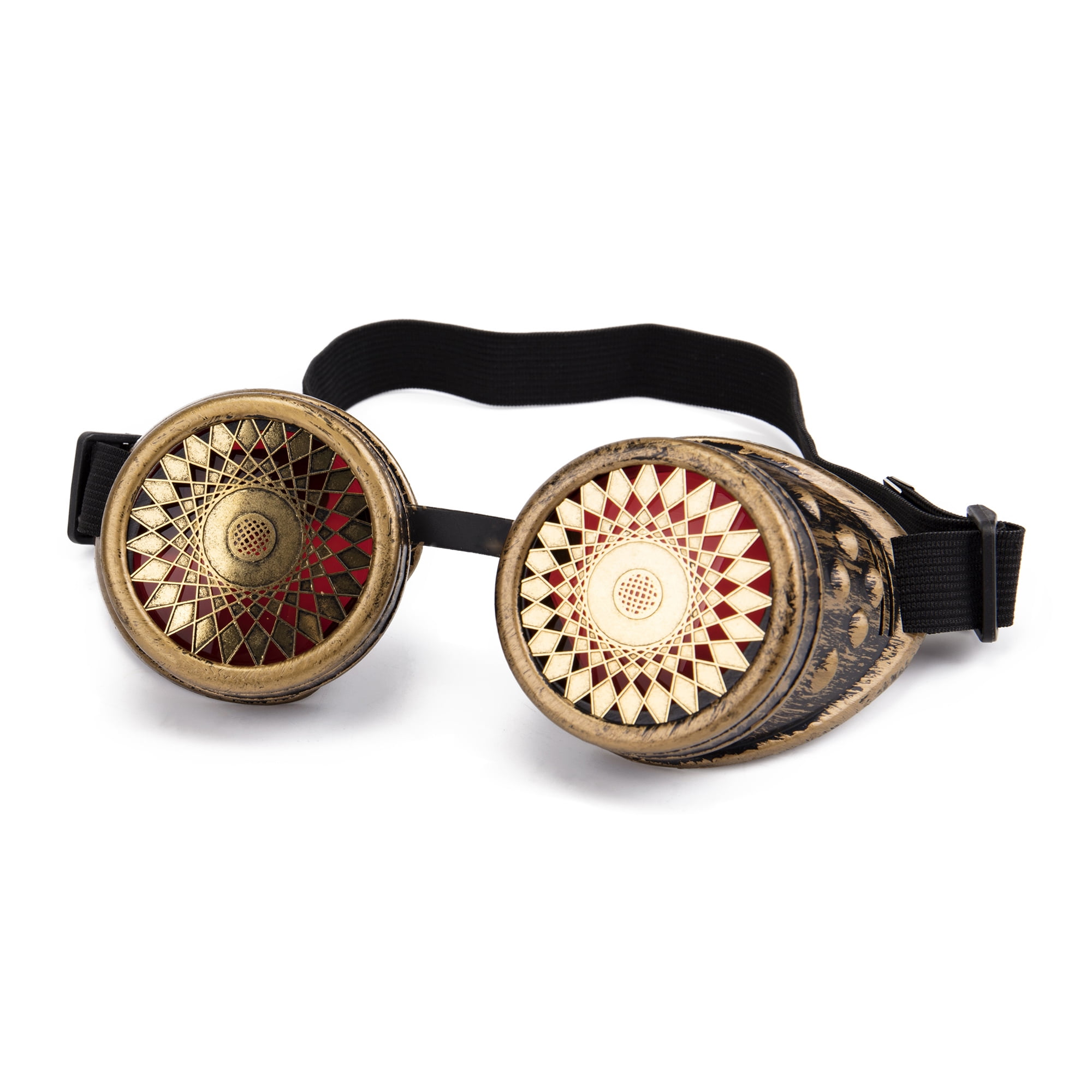 LELINTA Barbed Wire Led Light Steampunk Goggles Rainbow Kaleidoscope ...
