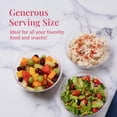 4 Pack Clear Plastic Serving Bowls 150 Oz Large Round Disposable Punch ...