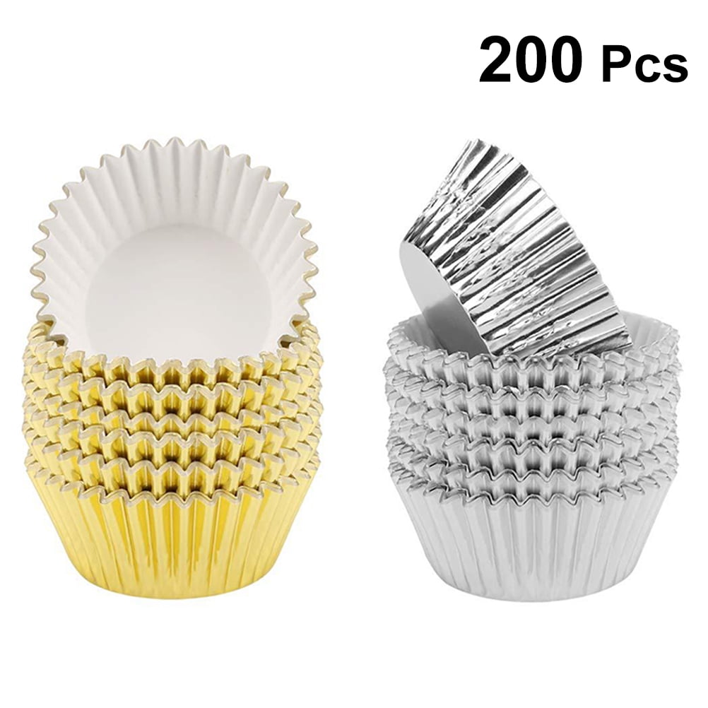 Click here for Minkissy 2 Pack Silver Foil Cupcake Liners For Wed... prices