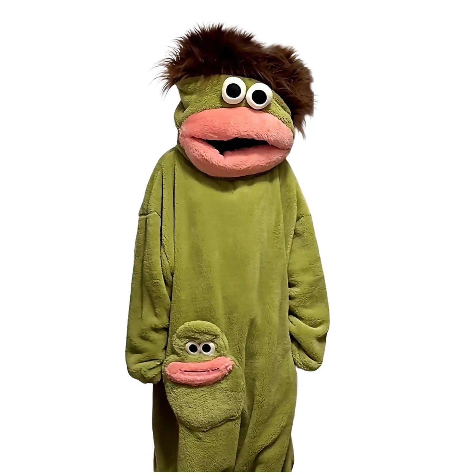 Click here for Faraee Womens Mens Green Silly Onesie Funny Frog C... prices