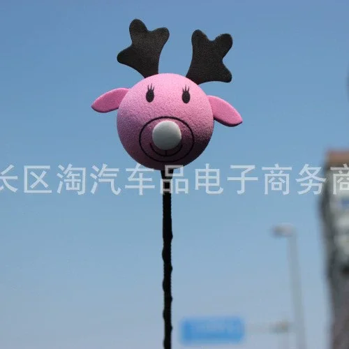 Click here for Alvinma 2pcs Vehicle Charm Car Antenna Topper Deer... prices