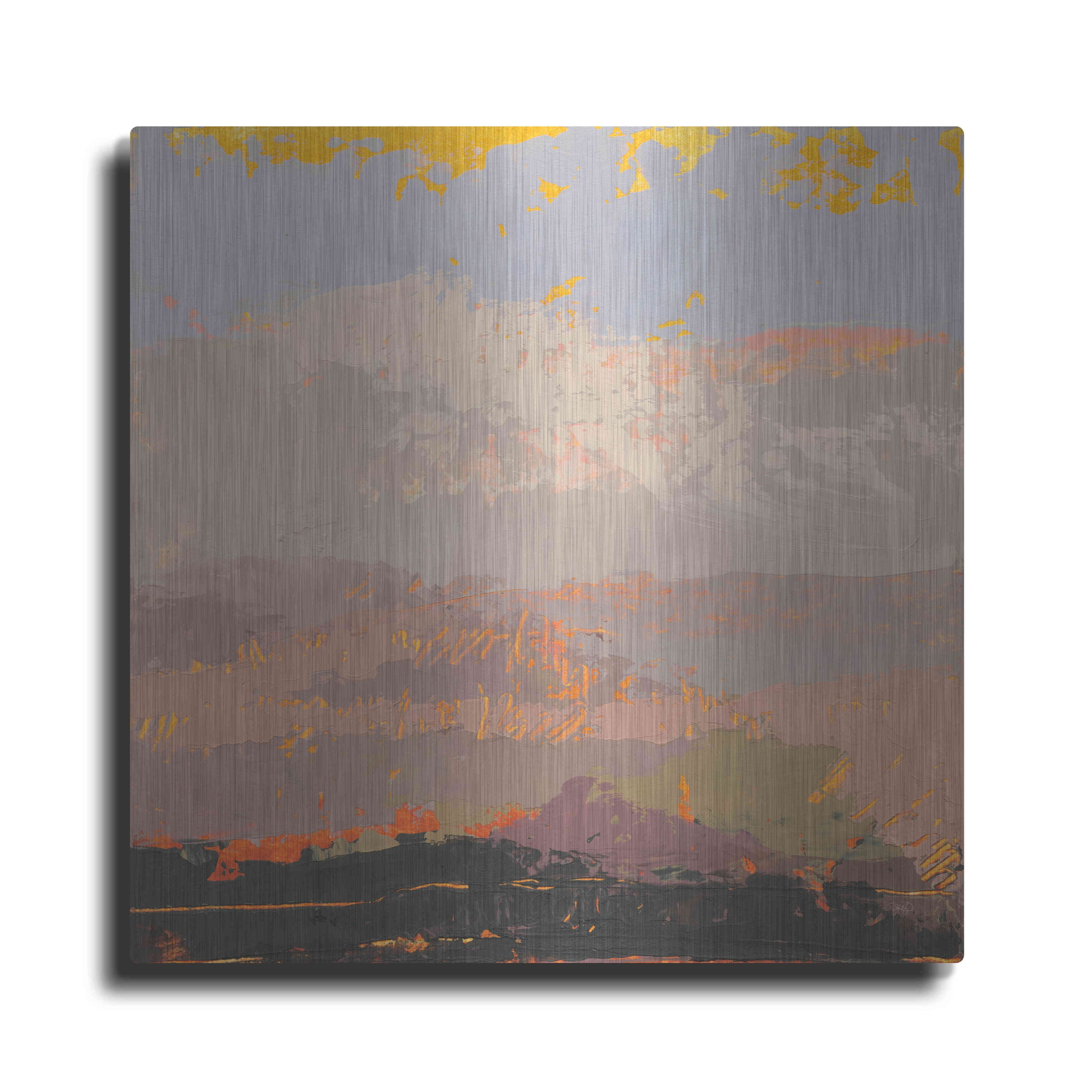 Luxe Metal Art 'Soft Day I' by Grainne Dowling, Metal Wall Art, 24"x24 ...