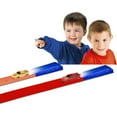 LATA Race Car Track Set with 2 Toy Cars, 4-Loop Race Track for Kids ...