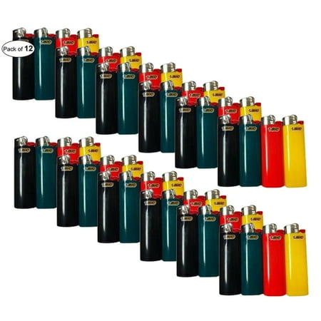 Full Size Assorted Colour Lighters (Pack Of 12) By BIC | Walmart Canada