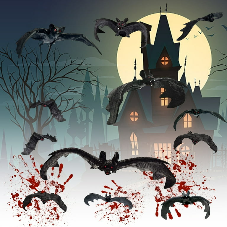 Scary Haunted House Bats