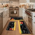 3PCS Kitchen Rugs, Welcome Door Mat set, Home Decoration for Front Door ...