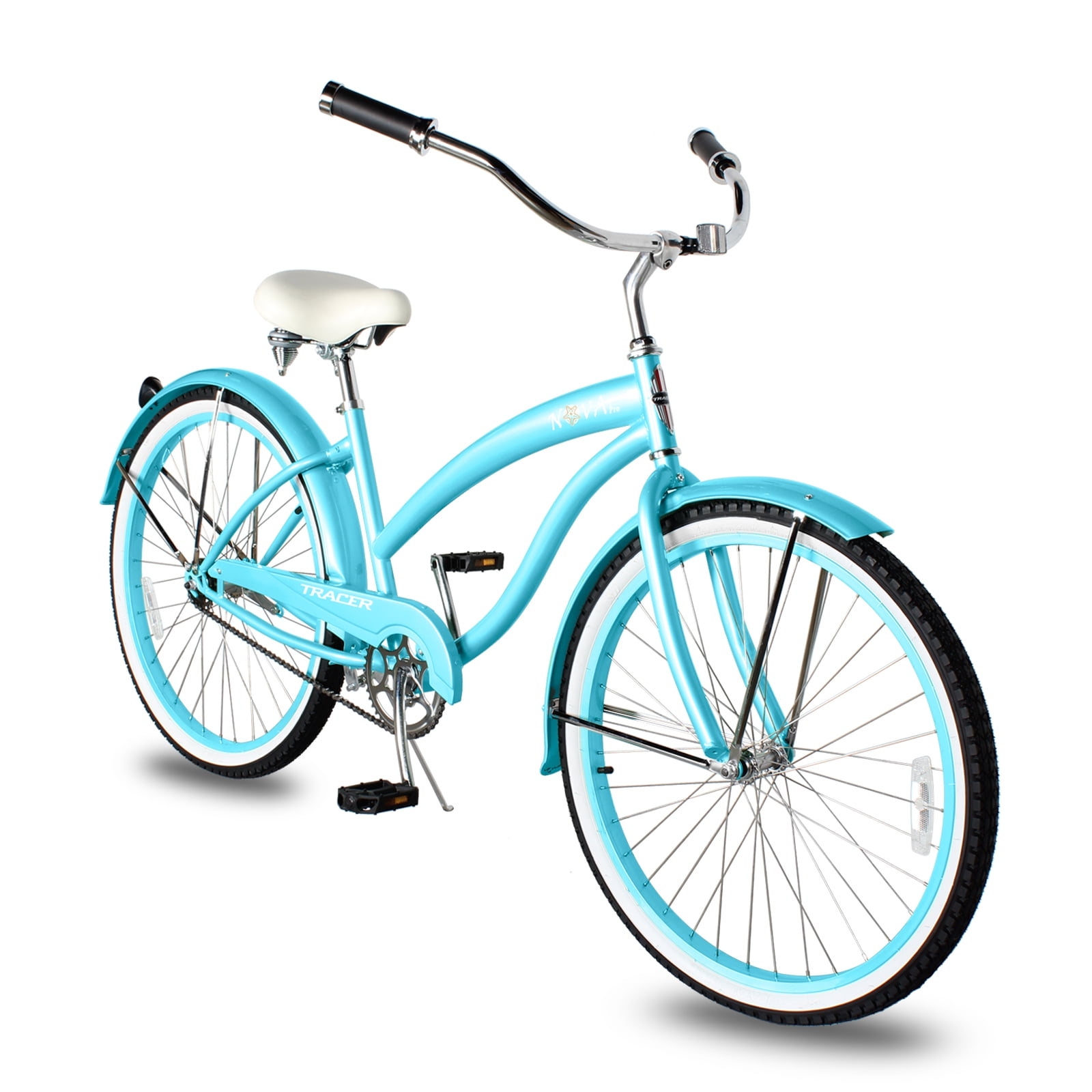 TRACER Nova Beach Cruiser Bike for Women, 26 Inch Wheels, Hi Ten Steel ...