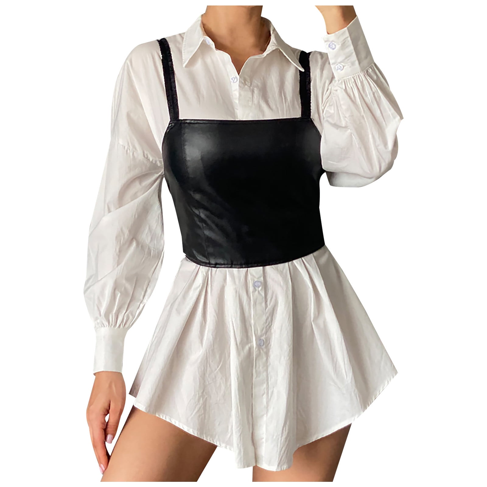 Click here for Unbranded Leather Tops For Women Sexy Women Front... prices