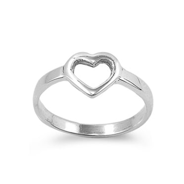 Love Purity Promise Girlfriend Ring .925 Sterling Silver Band Jewelry ...