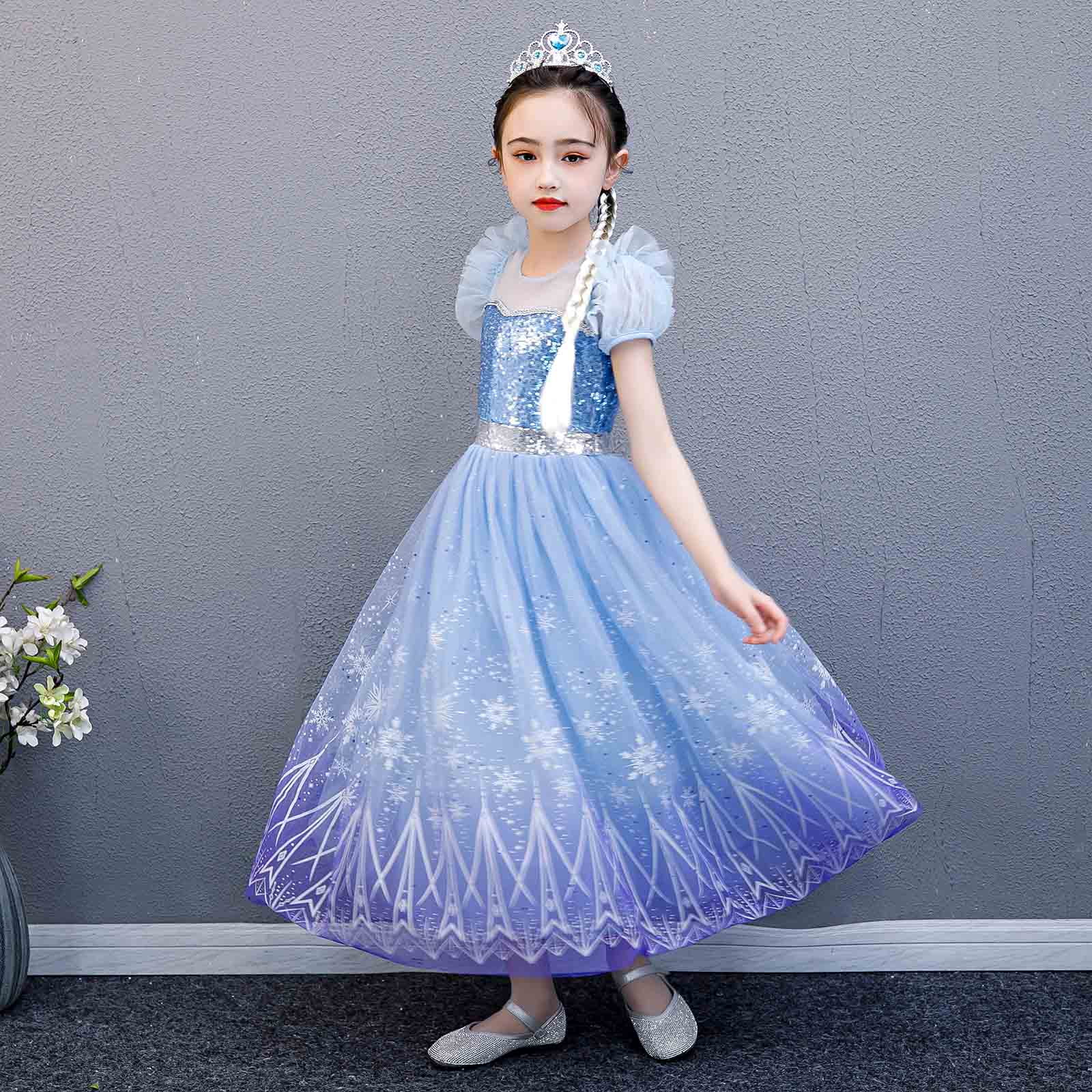 Click here for Hawee Girls Elsa Princess Costume Cosplay Fancy Dr... prices
