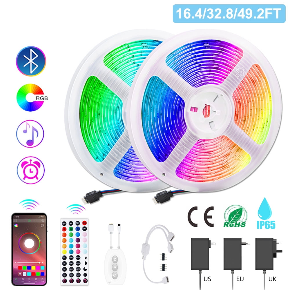 DYstyle Smart Bluetooth 5050 RGB LED Strip Lights App Controlled Light ...