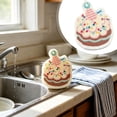 Birthday Hat Cake Sweetheart Wood Pulp Dishwashing Sponge B,Oven inner ...
