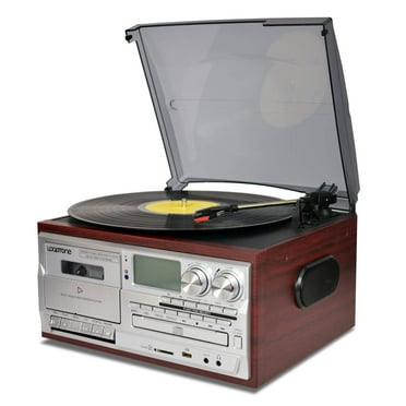 Jensen All-In-One Hi-Fi: CD Player Turntable, Digital AM/FM, Tape ...