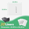 30PCS Litter Box Waste Bags Fit for Litter Box 3 and 4, Liner Bags ...