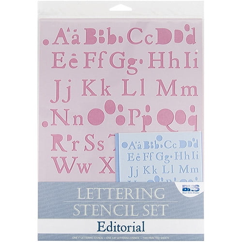Alvin Lettering Stencil Set Editorial - Walmart.com