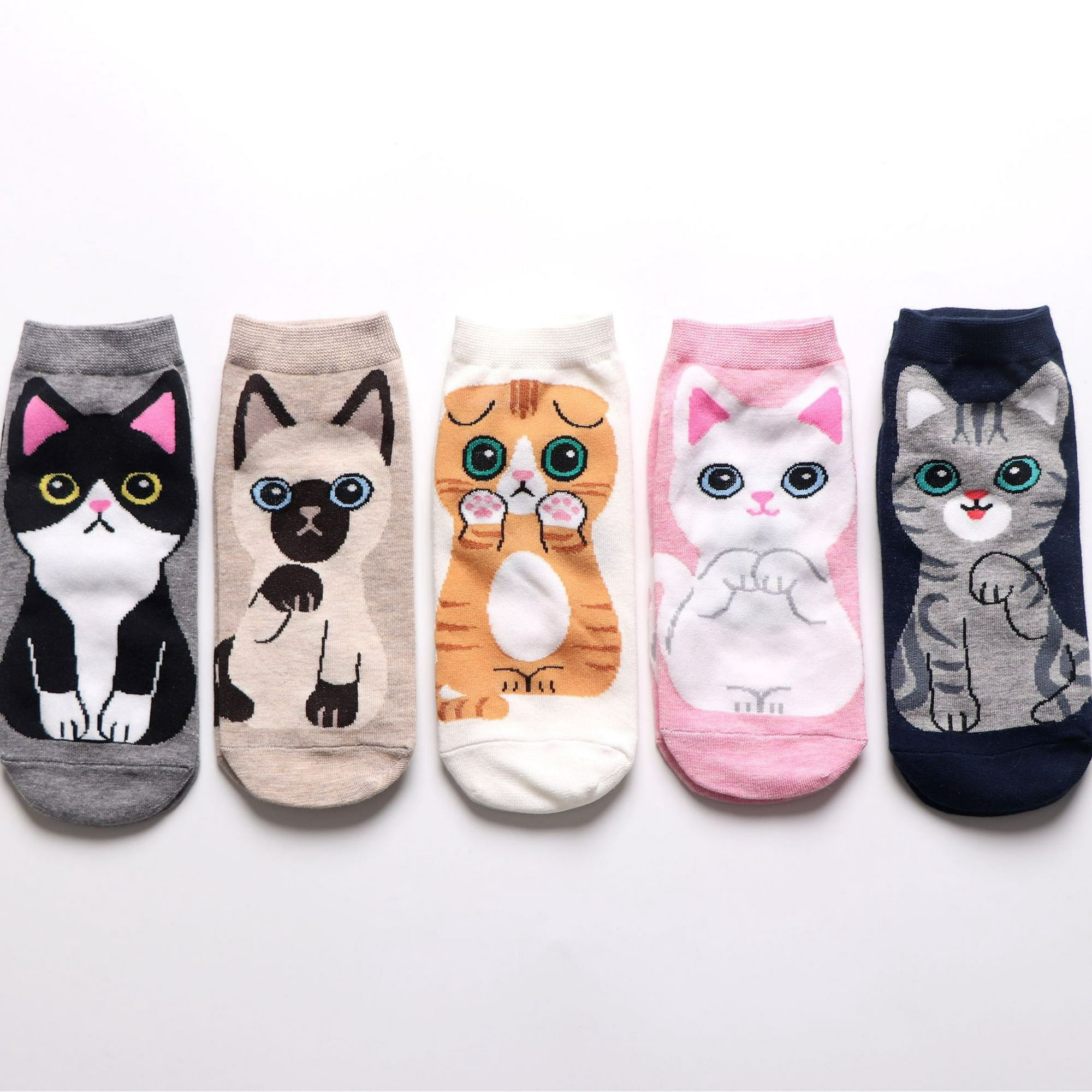 Click here for Womensocksonsale 5 Pairs/Set Womens Cartoon Cute C... prices