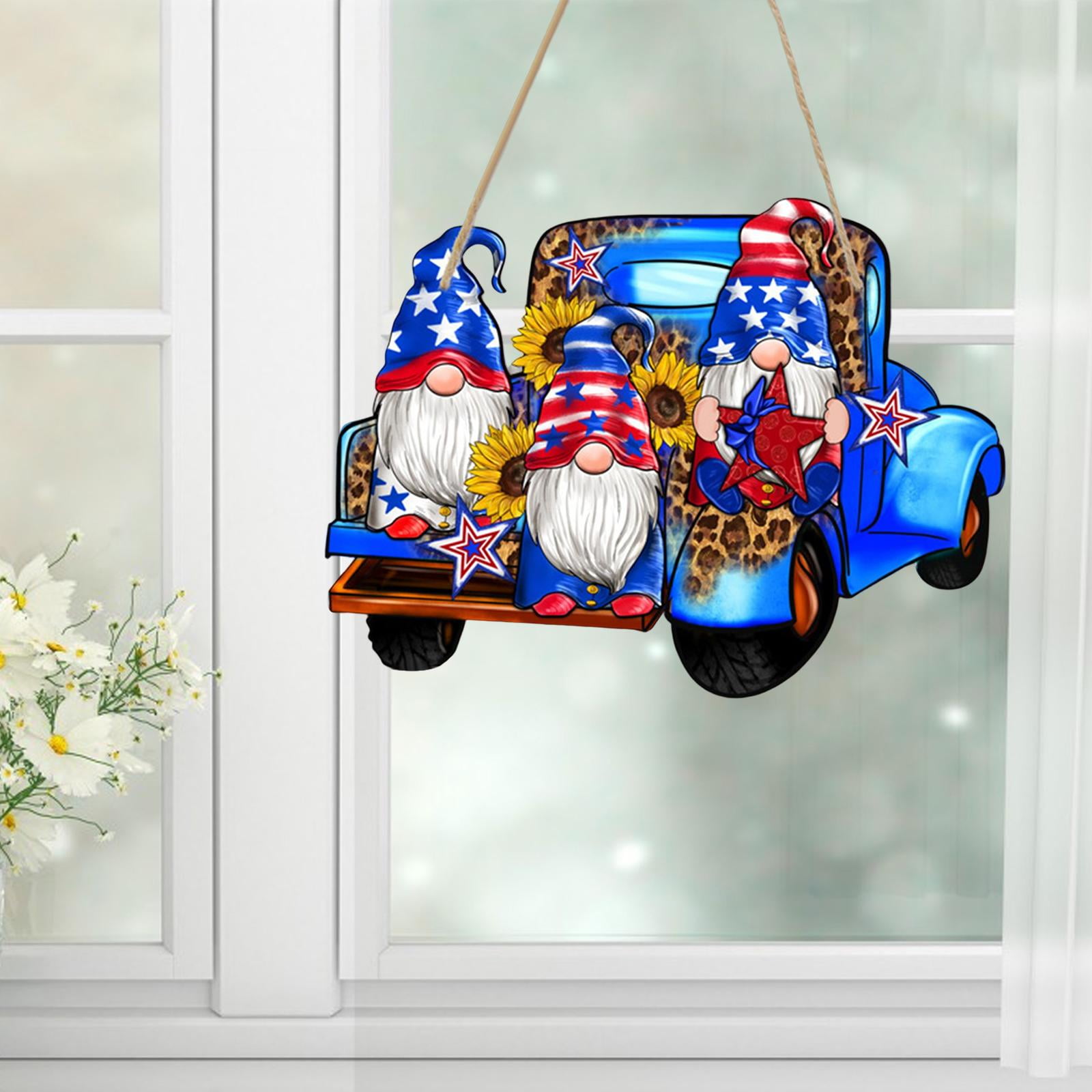 Decorative Car Front Door Sign Gnome Decor Door Sign for Holiday ...