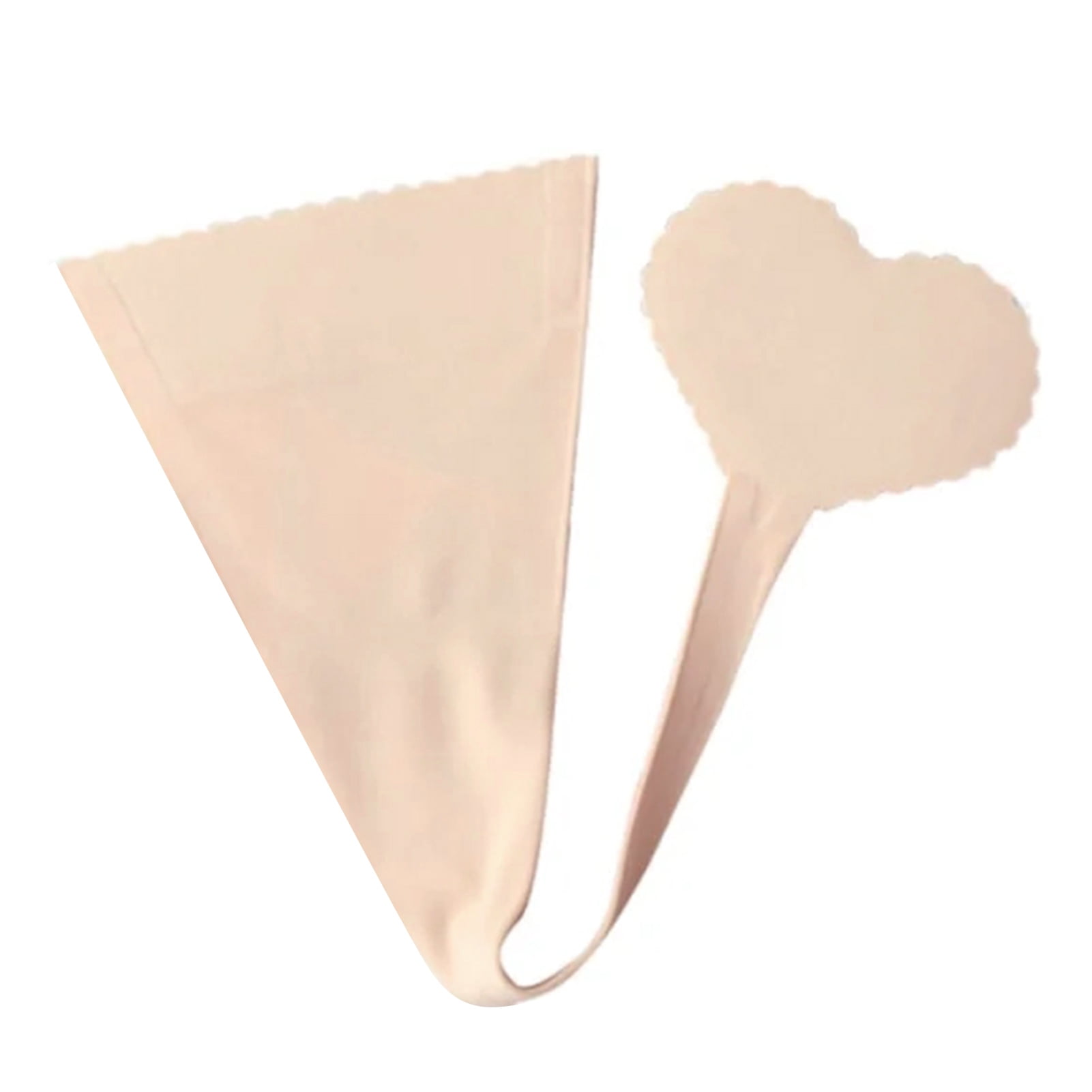 Women Panties Heart Shape Skin-Friendly Nylon Strapless C-string ...