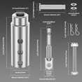 Trailer Jack Drill Adapter Kit Stainless Steel Connector Power Drill ...